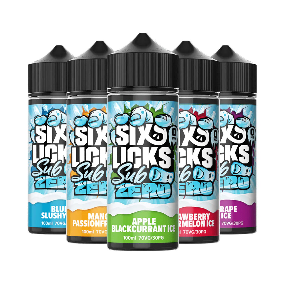 Six Licks Sub Zero 100ML – Only the Vape